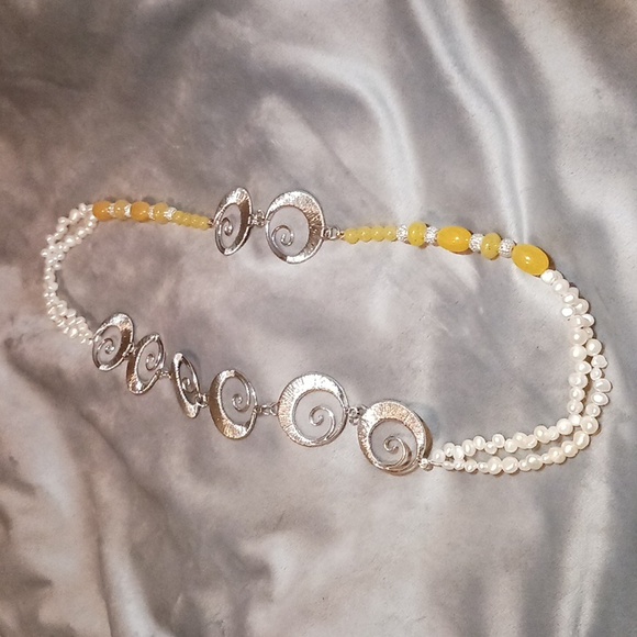 Hand Crafted | Jewelry | Funky Cool Pearl Necklace | Poshmark